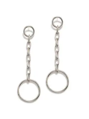 JAREDJAMIN Chain Reaction Drop Earrings - Silver