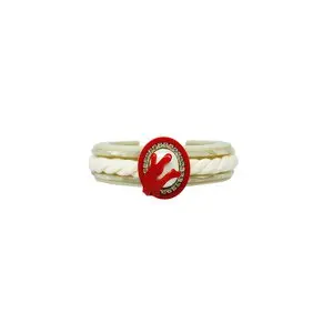 GISSA BICALHO Handmade Coral And Pearl Cord Bracelet - Red