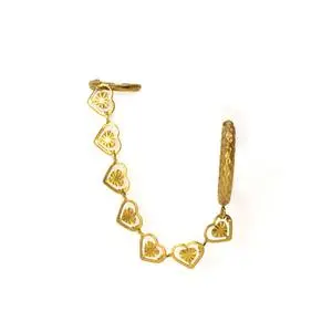 AMOURA JEWELERS Salma Heart-shaped Earrings - Gold