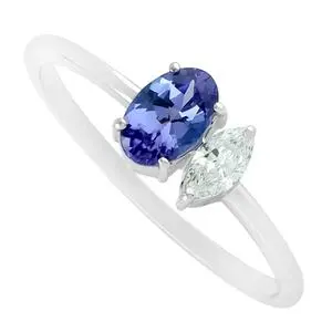 ARTISAN Two-stone Tanzanite And Diamond Ring
