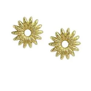 MAISON DE GALA Open-center Sunburst Stud Earrings - Gold