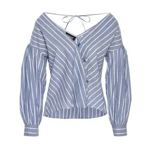 LAHIVE Hamptons Striped Top - Blue