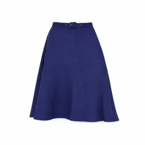 ASHITA FERNANDES High-waist Maxi Skirt - Blue
