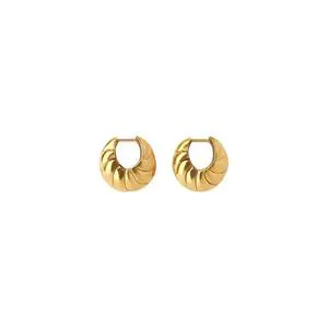GUTTA DESIGN Bombé Hoop Earrings - Gold