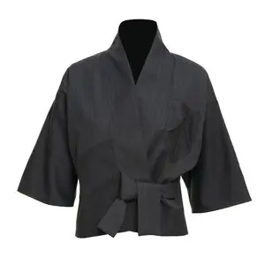 MOE Striped Wool Vest Jacket With Pockets