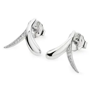 LUCY QUARTERMAINE Sycamore Kiss Stud Earrings - Silver/gold
