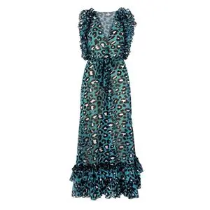 NUR KARAATA Joali Leo Kaftan - Blue