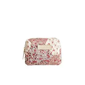 LILY AND LIONEL Aster Patchwork Makeup Bag - Pink
