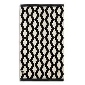 BDXY STUDIO Neutrals / Black / White The Wrap Towel Mirrorzag Black - Black/white