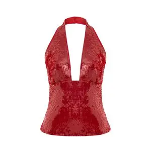 PCFG Sequin Halter Top