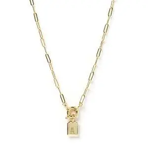 ARMS OF EVE Letter Tag Chain Necklace