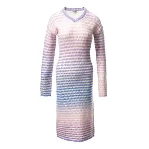 FULLY FASHIONING Striped Ombre Sweater Dress