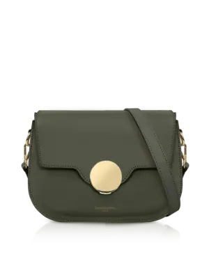 LE PARMENTIER San Pedro Leather Shoulder Bag - Green