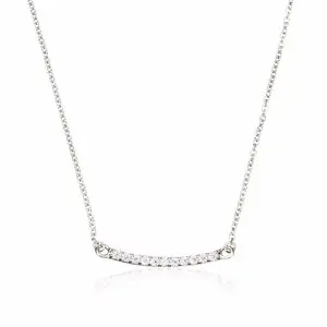 LILY & ROO Sterling Bar Necklace - Silver