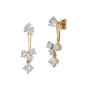 AYA FINE JEWELRY 18k Gold 1.63 Ctw Lab Diamond Drop Earrings