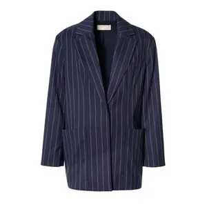 AGGI BY HALEWSKI Dora Mood Indigo Oversized Long Blazer