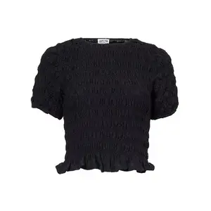 AMY LYNN Eliza Lace Shirred Top
