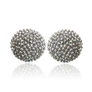PINAR OZEVLAT Disco Pebble Earrings - Silver