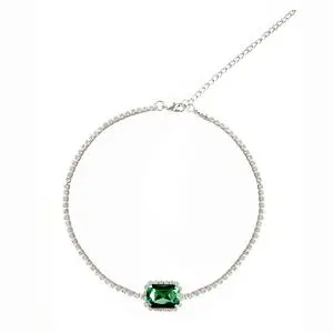 MAISON DE GALA Luna Crystal Necklace - Green