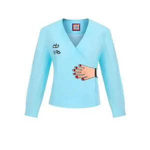 KING NAKED Embroidered Wrap Shirt