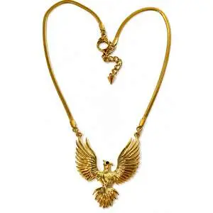 JAGGED HALO JEWELRY Phoenix Pendant Necklace - Gold