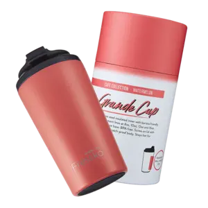 Fressko Grande 475ml/16oz Reusable Coffee Cup, Stainless Steel Watermelon - Red