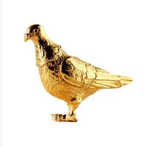 LEE RENEE Pigeon Lapel Pin - Gold
