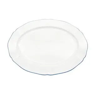 Twig New York Amelie Royal 14 In. Oval Platter - Blue