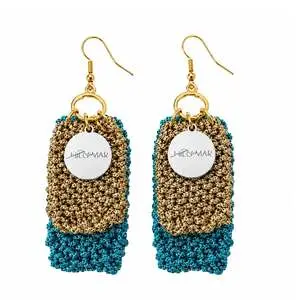 HILO DE MAR Hand-knitted Dangle Earrings
