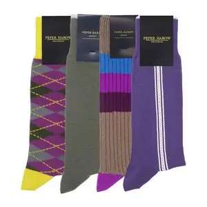 PEPER HAROW - MADE IN ENGLAND Socks Bundle - Purple