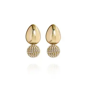 Saule Label Drop Earrings