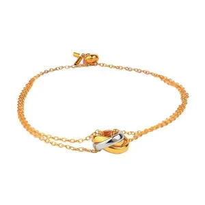 ZYNNIA COLLECTIVE Interlink Bracelet - Gold/silver