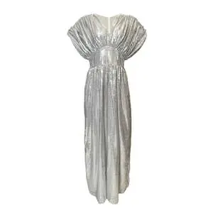 JULIA CLANCEY Zowie Sequin Palazzo Jumpsuit - Silver