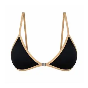 IVY SWIMWEAR Neutrals Rosella Nude Mesh Top - Black