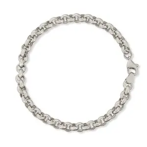 Maya Brenner Designs Rolo Link Bracelet - White