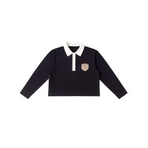 YORSTRULY Polo Cropped Sweatshirt
