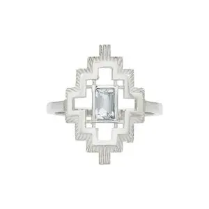 Aquamarine Silver Rings