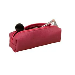 LEATHERE Leather Makeup Bag - Pink