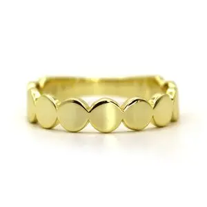 VICSTONENYC FINE JEWELRY 14k Yellow Dot Ring - Gold