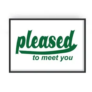 FANCLUB Pleased To Meet You Retro Music Giclée Art Print - Green