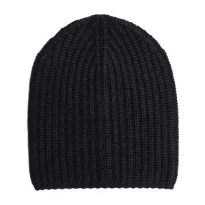 BEL CASHMERE Cashmere Knit Beanie - Black