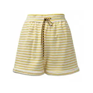 NOOKI DESIGN Talinn Towelling Striped Shorts - Yellow