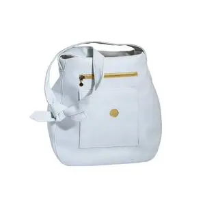 MILLA VON COSY Knotted Handle Tote Bag - Gold/grey