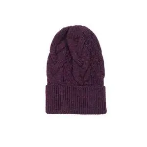 GIGI KNITWEAR Cable Knit Beanie - Red