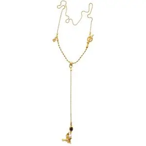 GEM KINGDOM Plated Y Necklace - Gold