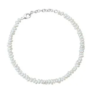 KIRI & BELLE Lia Mini Freshwater Pearl Bracelet - Silver