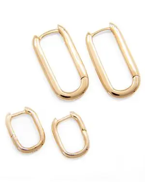 BELINDA JEWELZ Ivy U Huggie Earrings - Gold