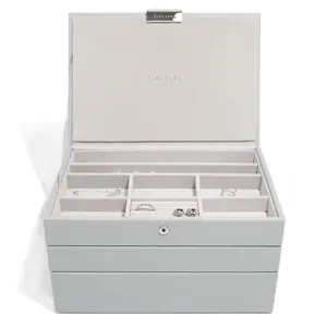 STACKERS Classic Pebble Jewellery Box Set Of Three - Grey