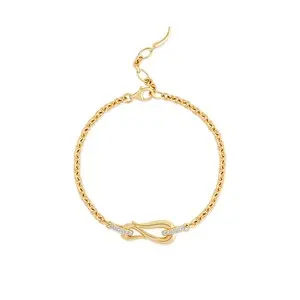 DINNY HALL Toro Lasso Lab-created Diamond Bracelet - Gold