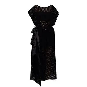 ARTISTA Lilies Lace Midi Dress - Black